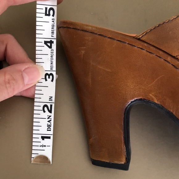 Born | Shoes | Honey Brown Leather Dayna Open Toed Heels | Poshmark